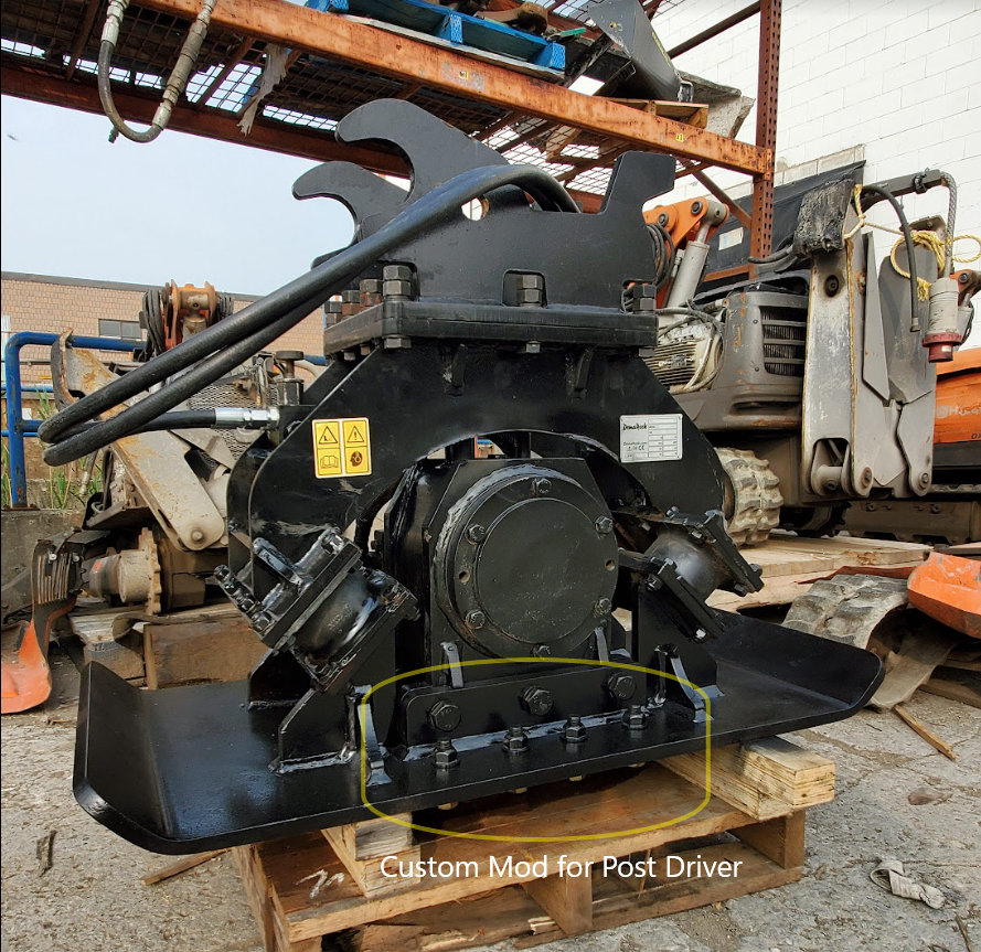 DemaRock compactor mod as post driver for Dock-Piling installations ...