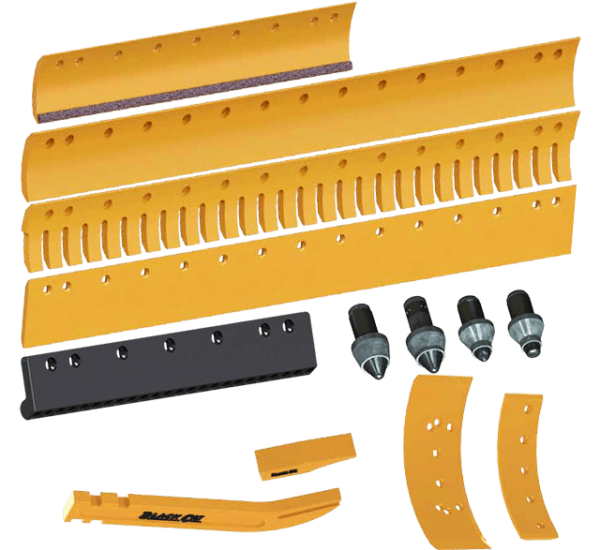 Black Cat Wear Parts Cutting Edges - Creighton Rock Drill Ltd