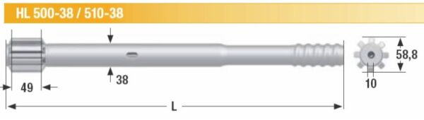JSI Rock Tools Threaded Drilling Tools - Creighton Rock Drill Ltd.